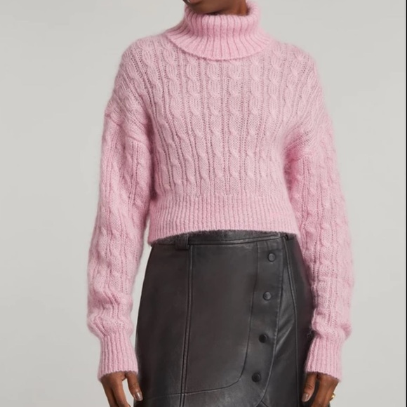 Ganni | Sweaters | Ganni Highneck Cropped Pullover Jumper | Poshmark